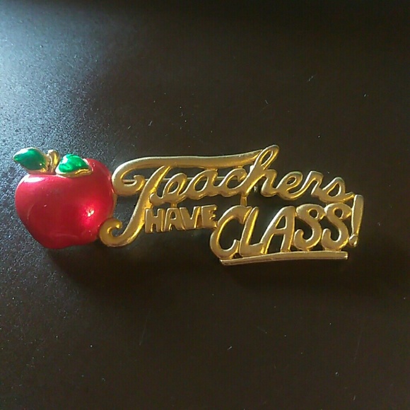 Ajc | Jewelry | Teachers Have Class Brooch | Poshmark